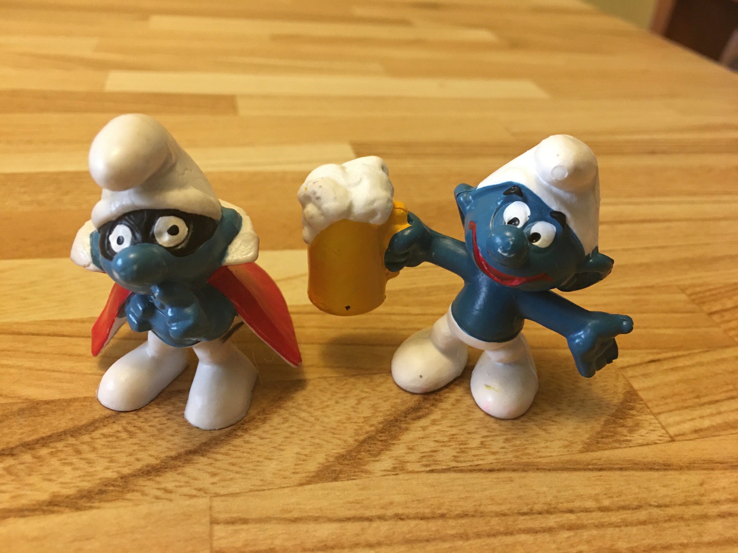 Vintage Smurf Figures Set of 5 Smurfs | Etsy