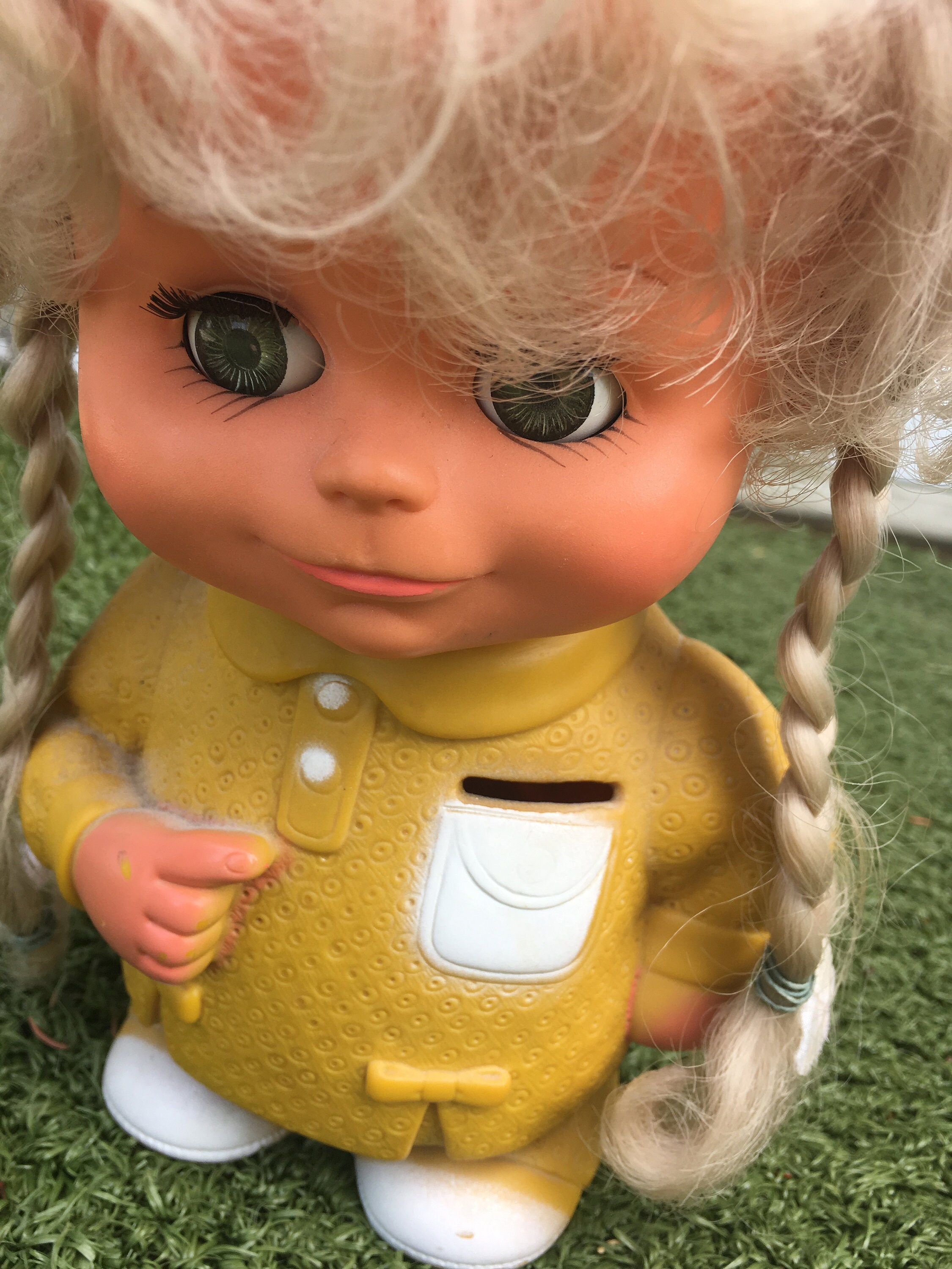 Vintage Regal Doll Money Bank Hard Plastic Doll Banks & Cash Boxes ...