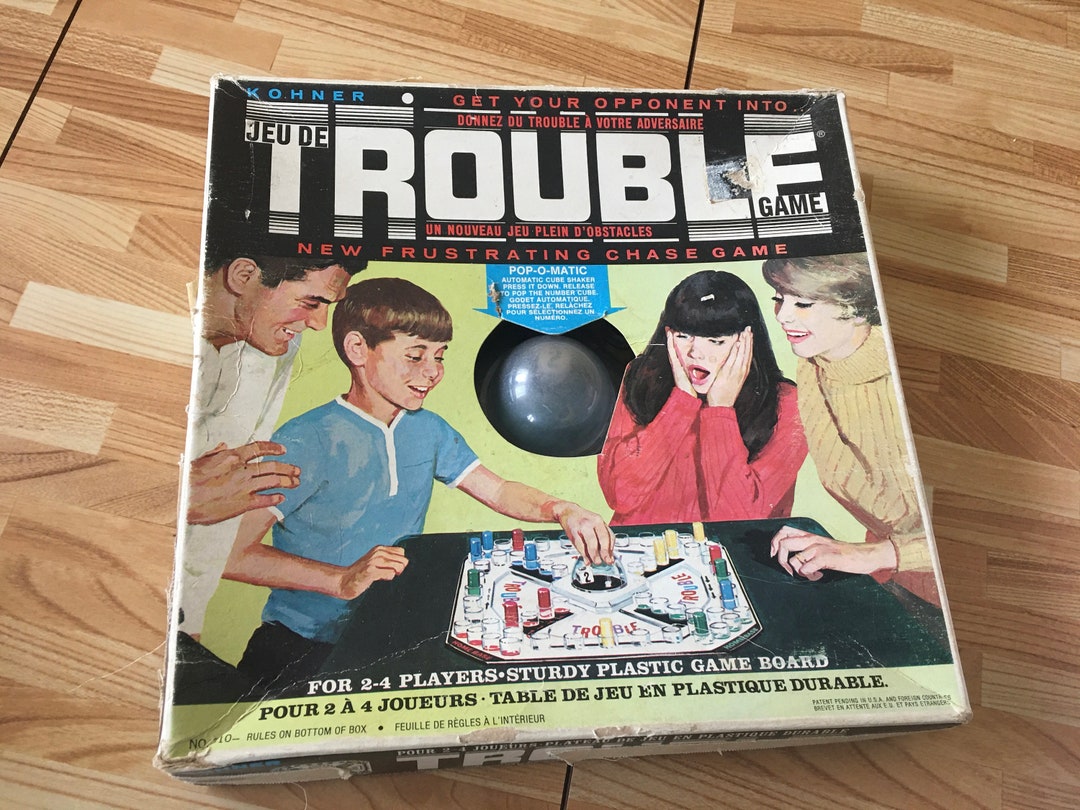 Vintage Trouble Game Board Game - Etsy