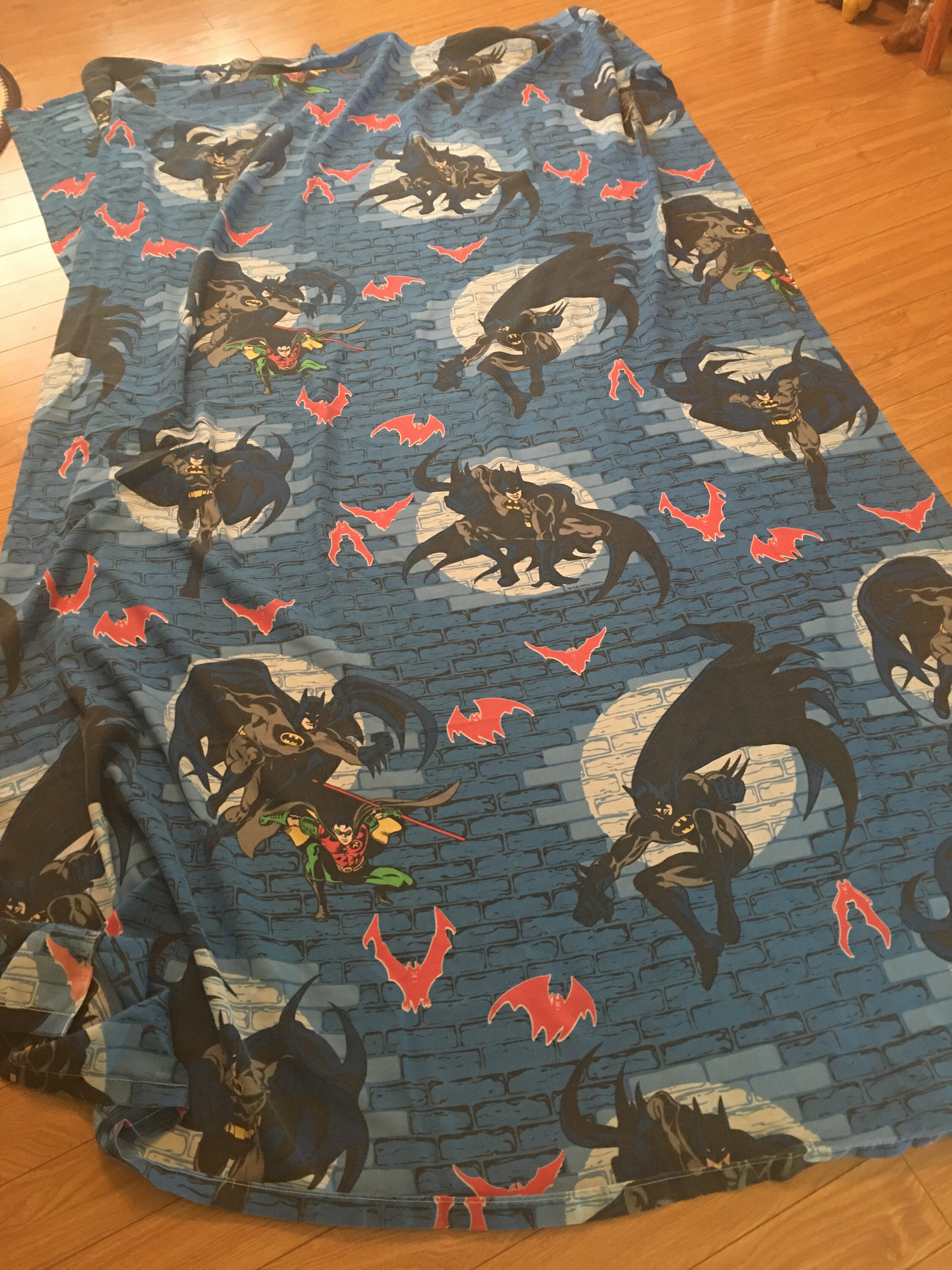 Vintage Batman Bed Sheet Bedding Flat Twin Size Bedsheet - Etsy UK