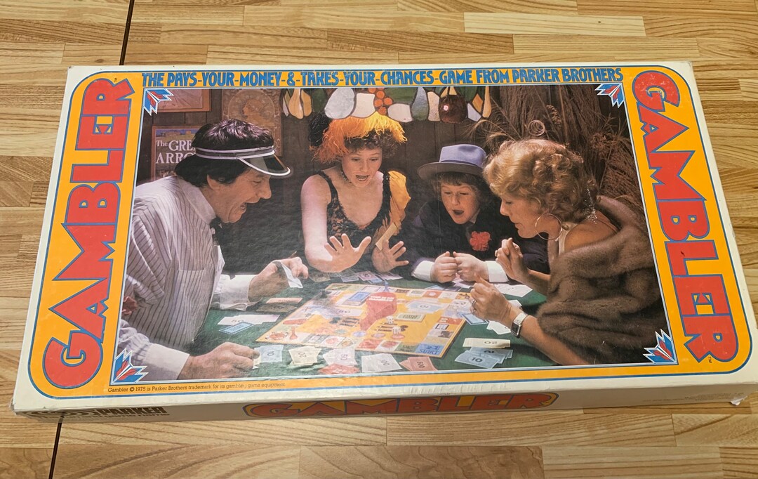 Vintage Gambler Board Game 1975 - Etsy