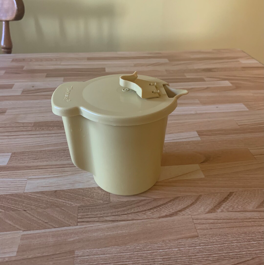 Vintage Harvest Gold Tupperware Cream Container Dispenser - Etsy