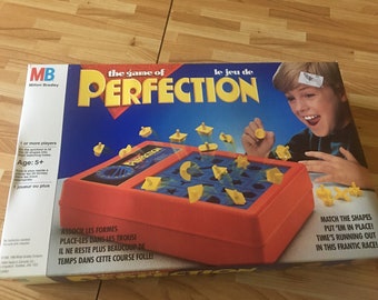 Vintage the Game of Perfection Board Game Milton Bradley 1980s 1990s ...