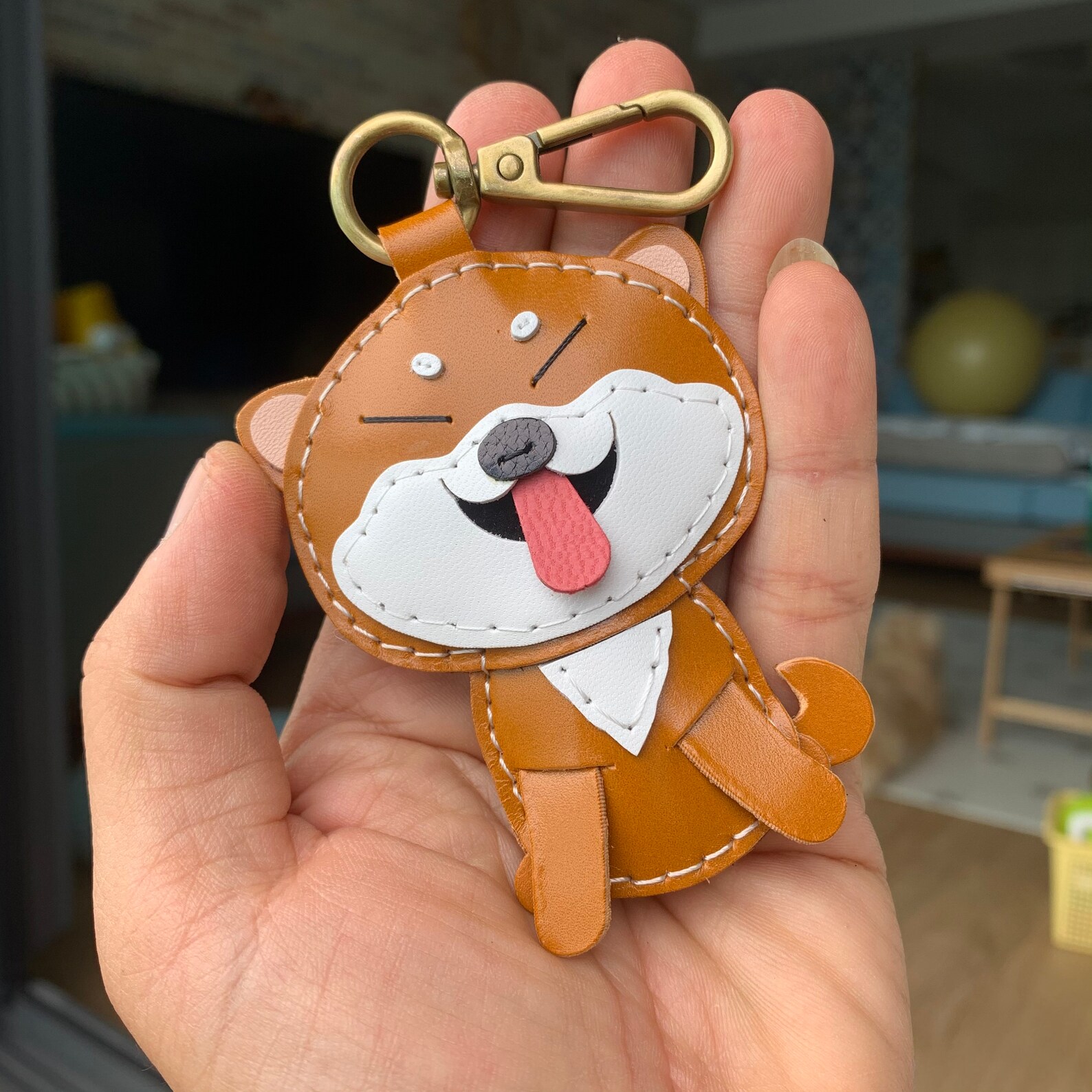 Small Size Flora the Shiba Inu Vegetable Tanned Leather - Etsy