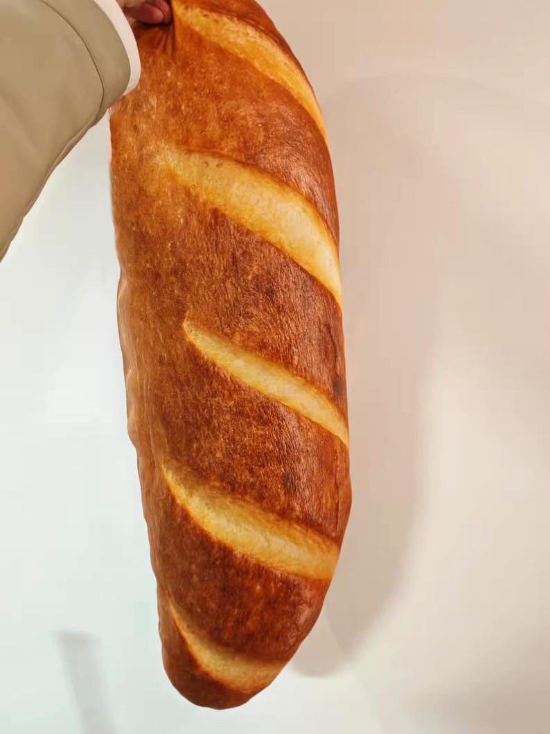 Handmade Novelty Bread Pillow Realistic French Baguette Cushionfunny ...