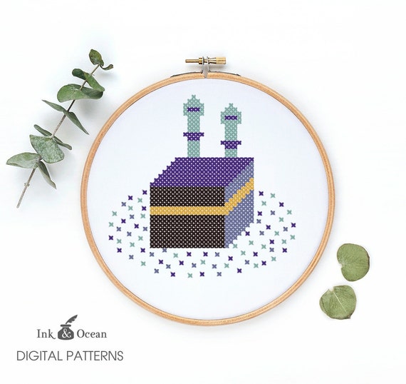 Makkah Hajj Kabbah Cross Stitch Pattern PDF Instant | Etsy