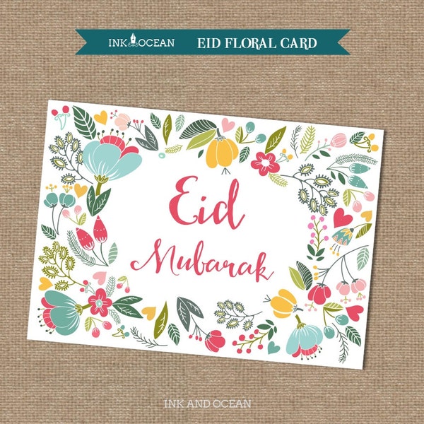 Printable Card Eid - Etsy