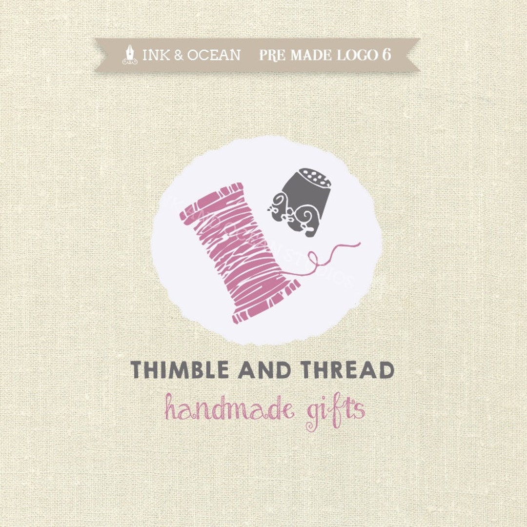 Boutique Premade Logo Design for Your Business - Thimble and Thread ...