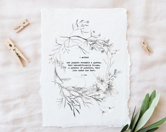 Inspirational Original Poetry Art on Handmade Paper | Etsy