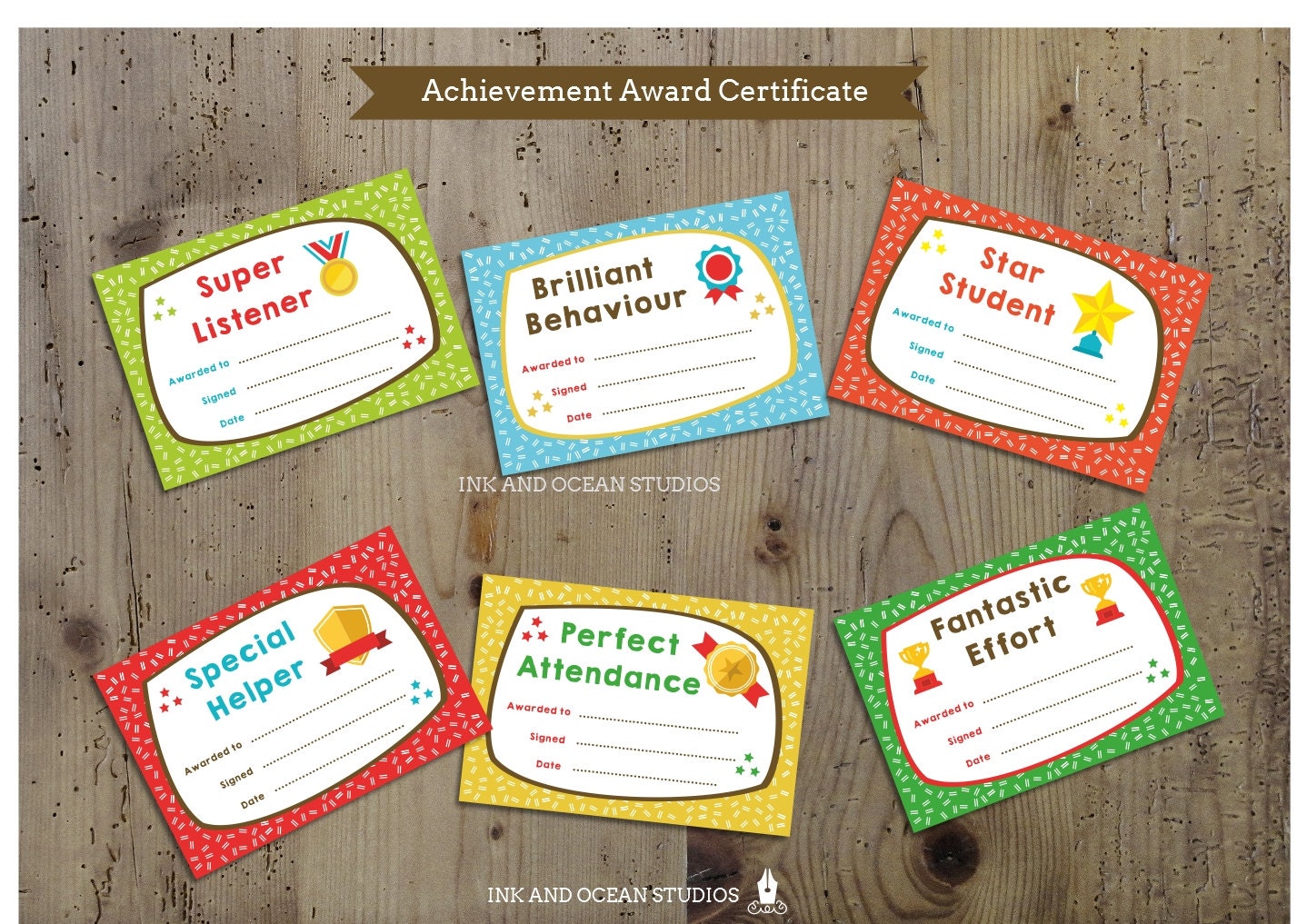 Printable Teacher Certificate, Achievment Awards for Class, School or ...