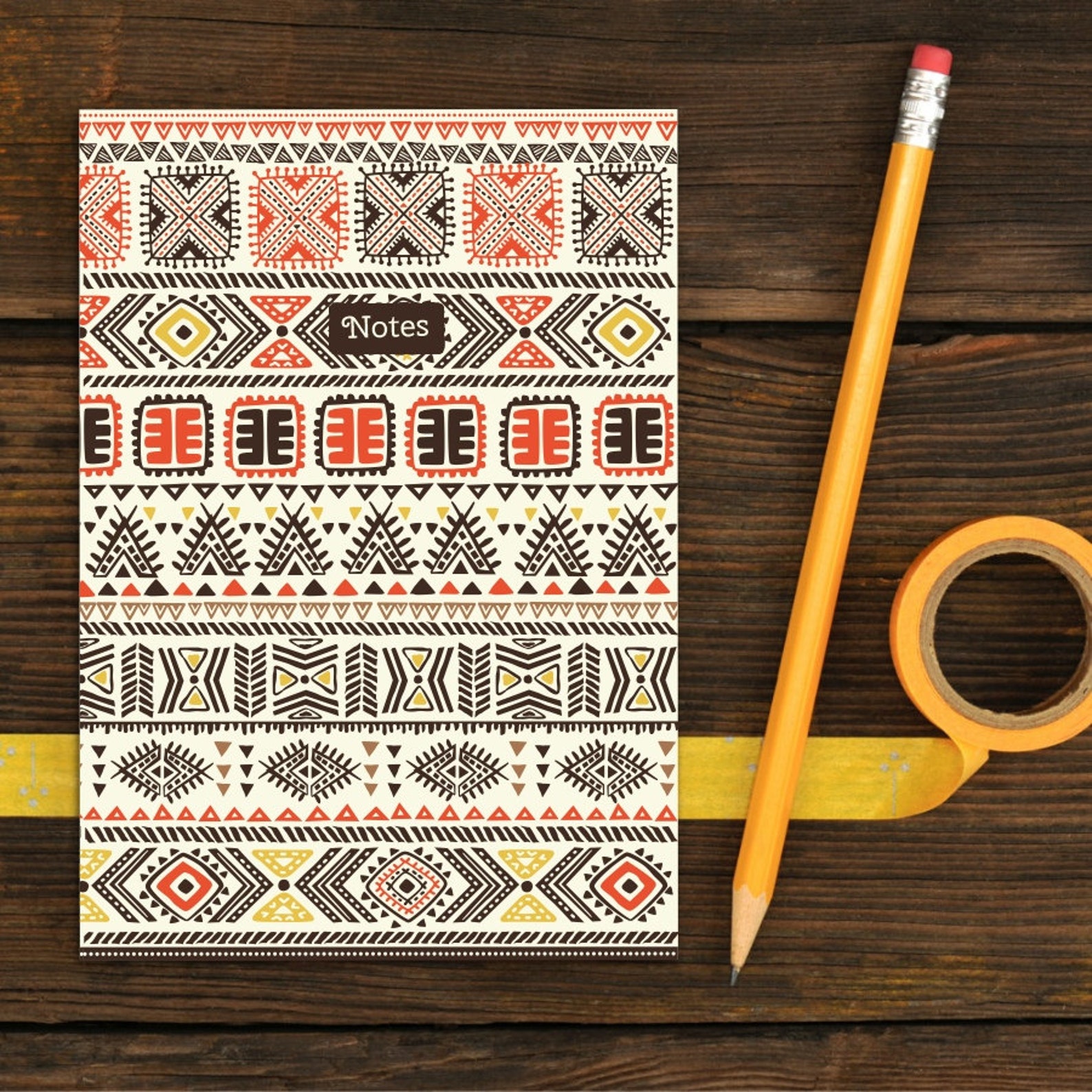 A5 'notes' Notebook, Journal. African Print Design - Etsy