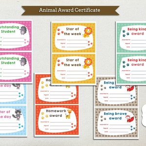 Printable Teacher Certificate, Achievment Awards for Class, School or ...