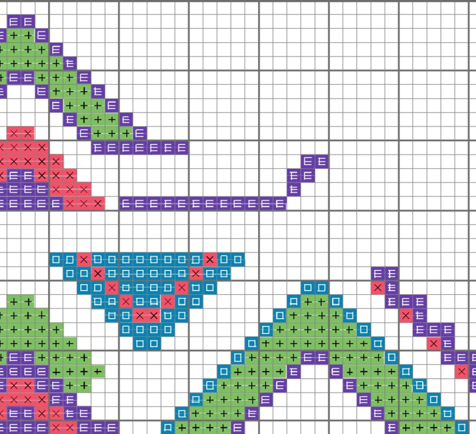 Aztec Tribal Ethnic Boho Cross Stitch Pattern PDF Instant | Etsy