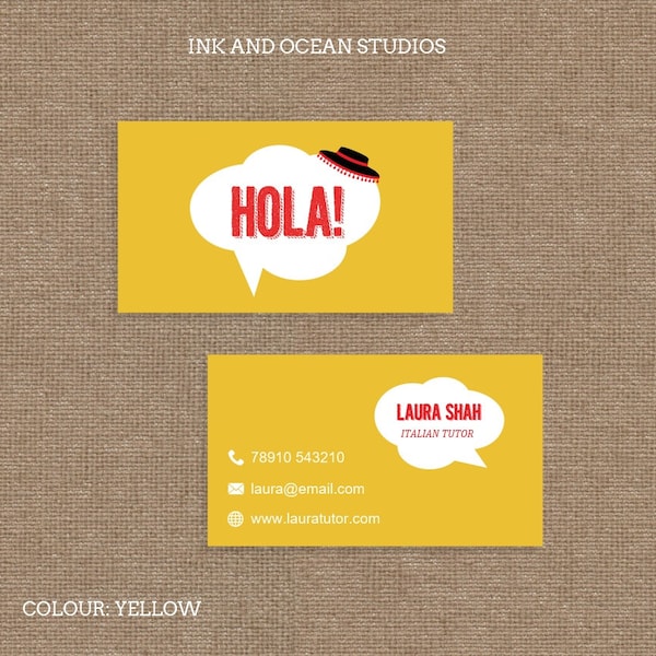 Spanish Business Cards - Etsy
