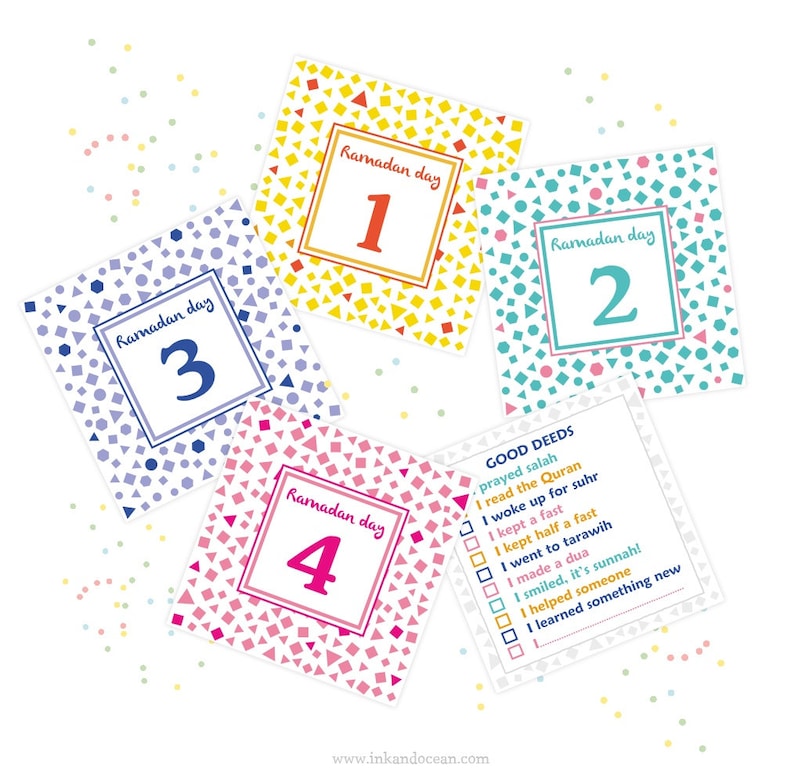 Ramadan Countdown Display Cards DIY Ramadan Kids Craft | Etsy