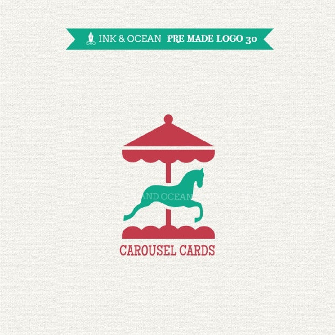 Boutique Premade Logo Design for Your Business - Cute CAROUSEL AND ...