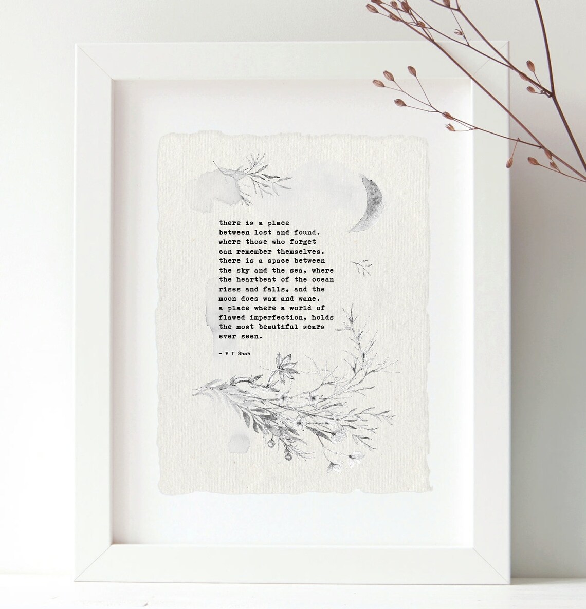 Inspirational, Original Poetry Art on Handmade Paper, Illustration and ...