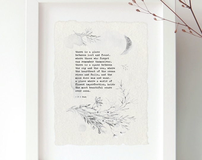 Inspirational, Original Poetry Art on Handmade Paper, Illustration and ...