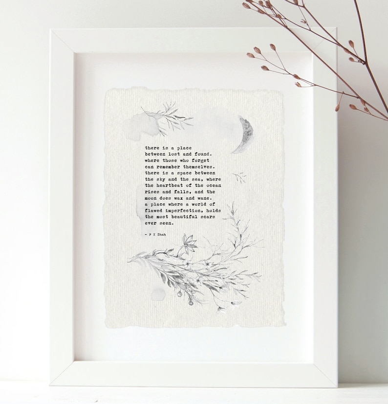 Inspirational, Original Poetry Art on Handmade Paper, Illustration and ...