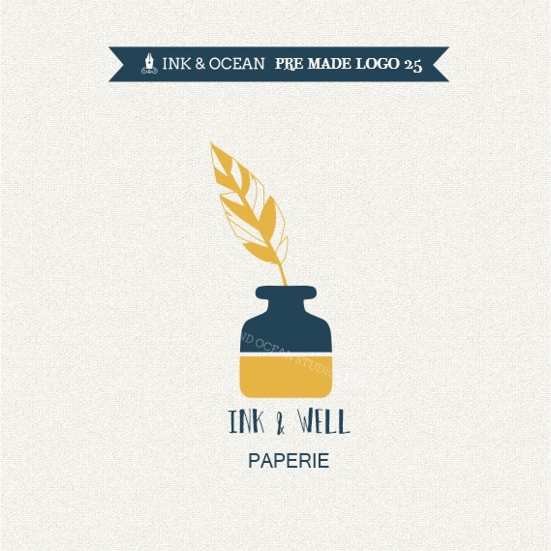 Boutique Premade Logo Design for Your Business - Cute Stationery, Paper ...