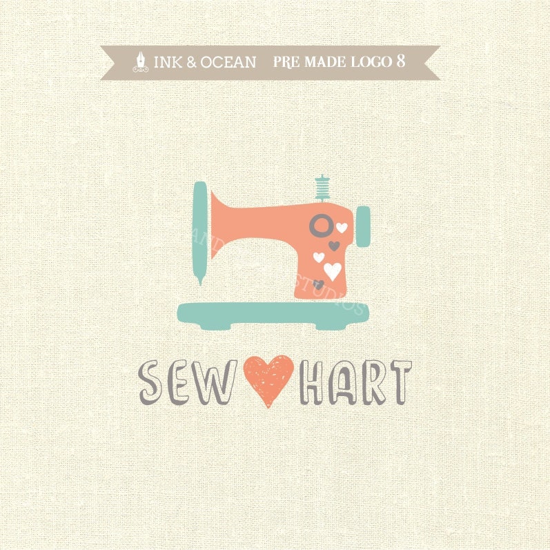 Boutique Premade Logo Design for Your Business - Sewing, Sewing Machine ...