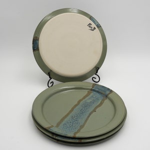Handmade Pottery Dinner Plates: Wheel Thrown Ceramic Stoneware ...