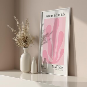 Pink Matisse Print Set of 3 Pink Matisse Henri Matisse Print Bedroom ...