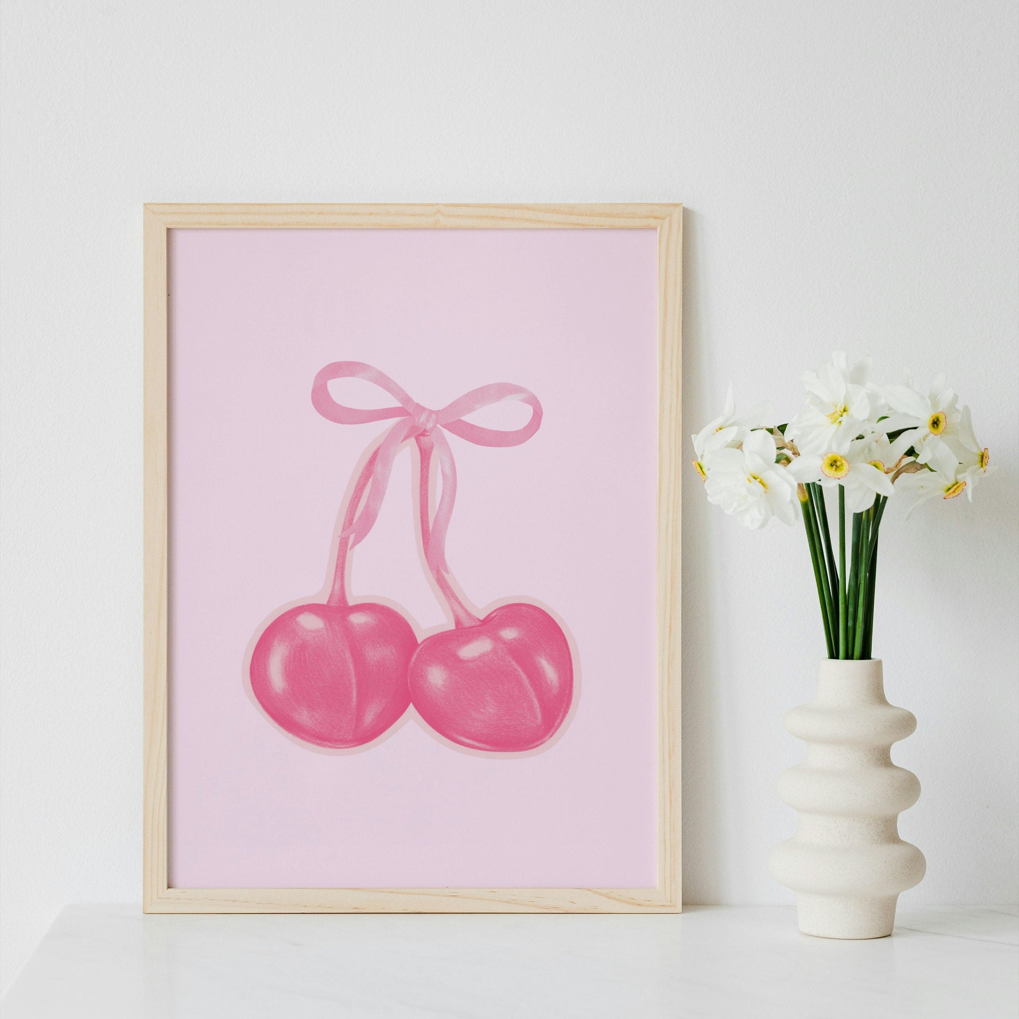 Trendy Pink Bows Wall Art Set of 3, Preppy Poster, College Apartment ...