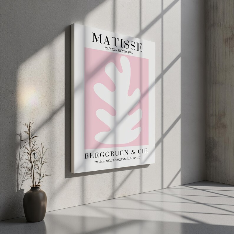 Pink Matisse Print Set of 3 Pink Matisse Henri Matisse Print Bedroom ...