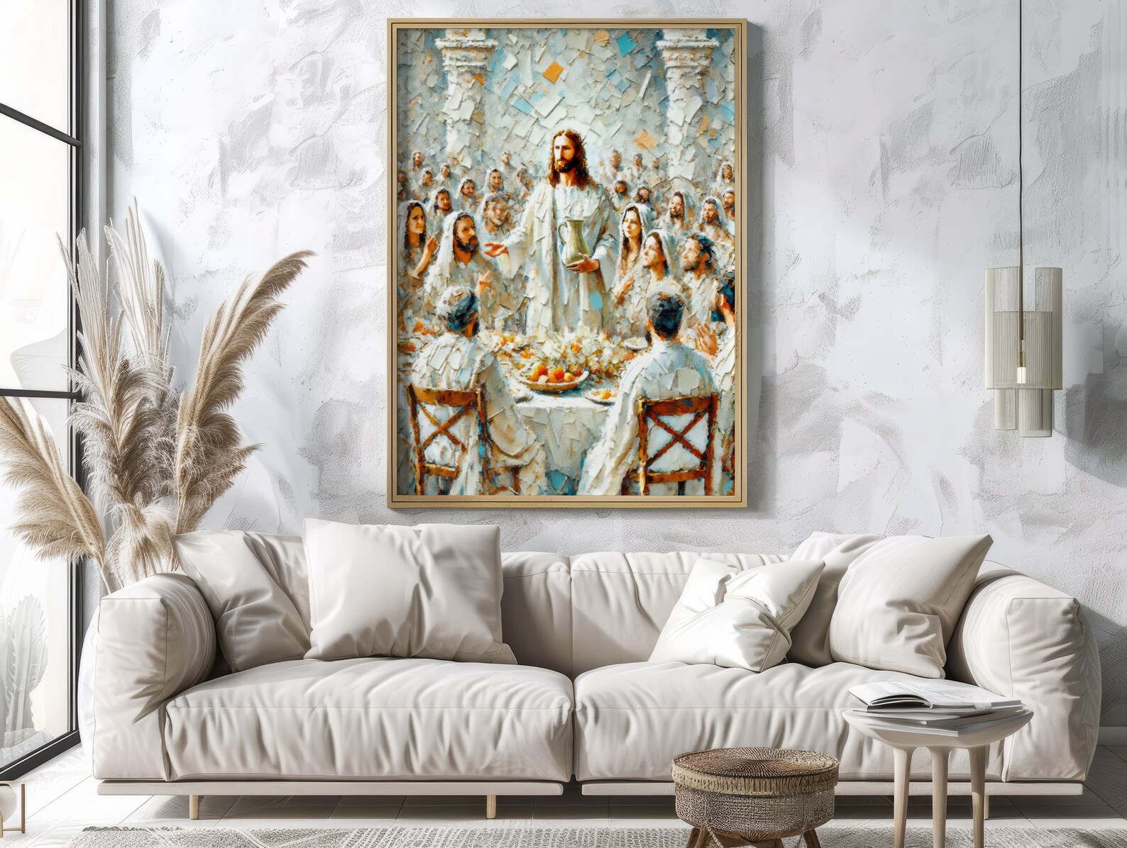 First Miracle, the Wedding at Cana, Water to Wine, Christian WALL Art ...