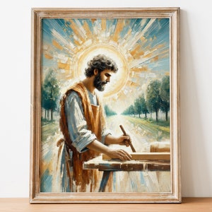 St. Joseph, the Carpenter of Nazareth, Saint Joseph, Jesus Art, St ...