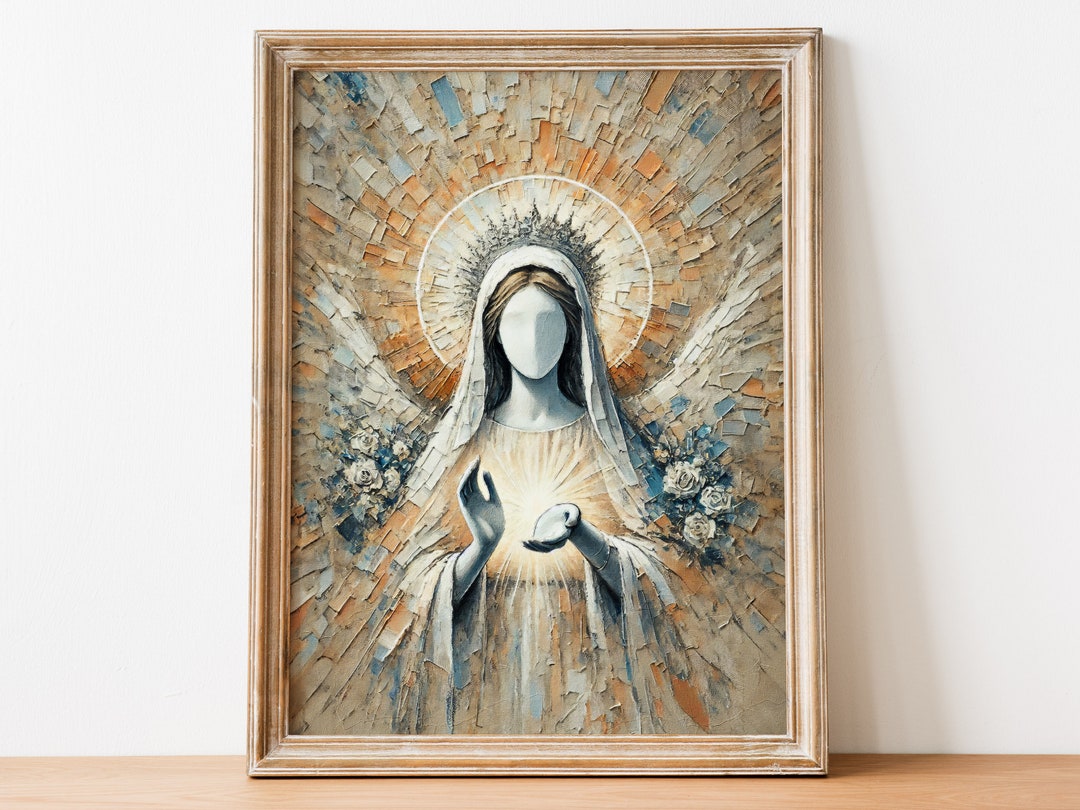 Radiance of the Immaculate Heart, Religious Art, Catholic Icon, Virgin ...