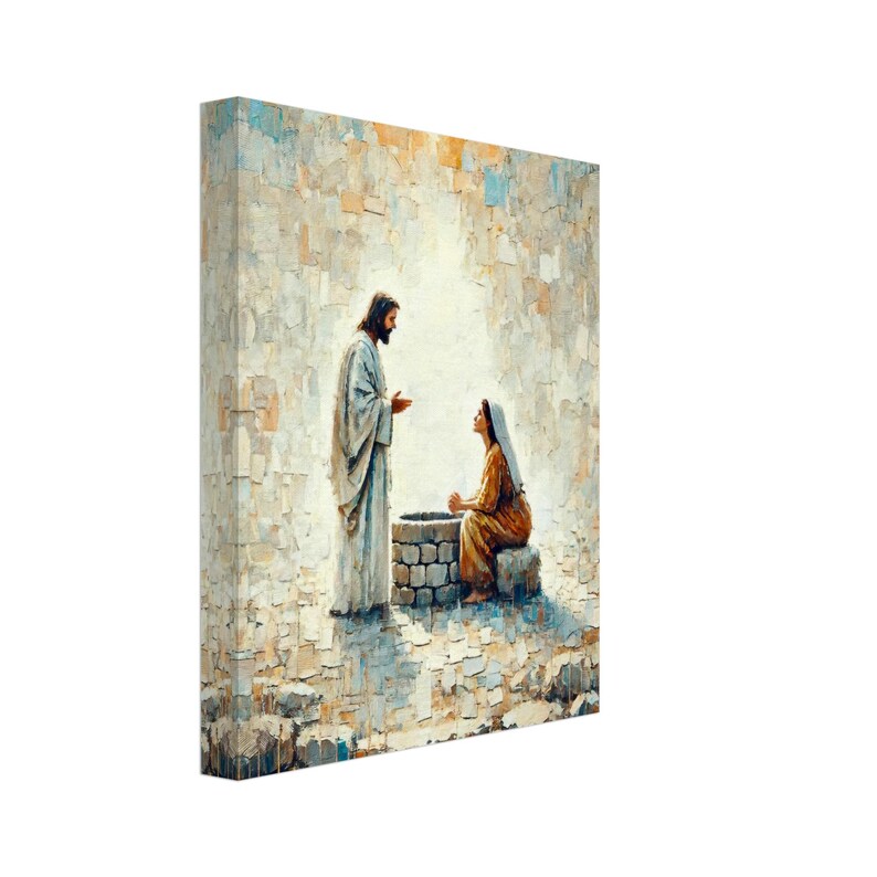 Jesus at the Well Painting - Woman of Samaria Wall Art - Living Water ...