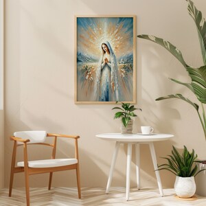 Celestial Blessing, Religious Art, Faith Decor, Spiritual Art, Virgin ...