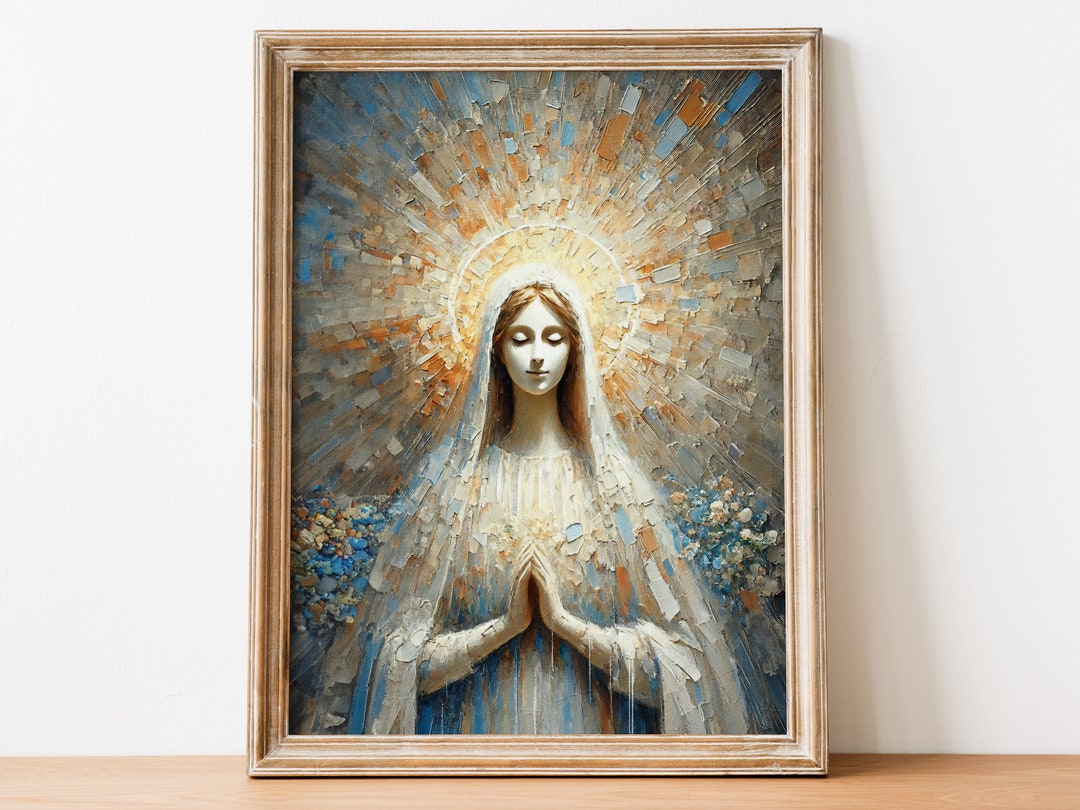 Blessed Virgin Mary, Religious Art, Faith Decor, Spiritual Art, Virgin ...