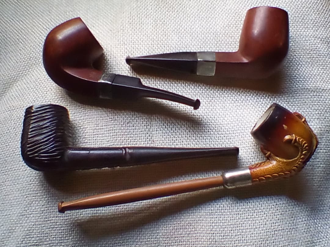 Vintage Wood Smoking Pipes Collection - Etsy