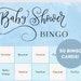 Baby Shower Bingo Game - BOY, Baby Bingo Printable, Instant Download - Etsy