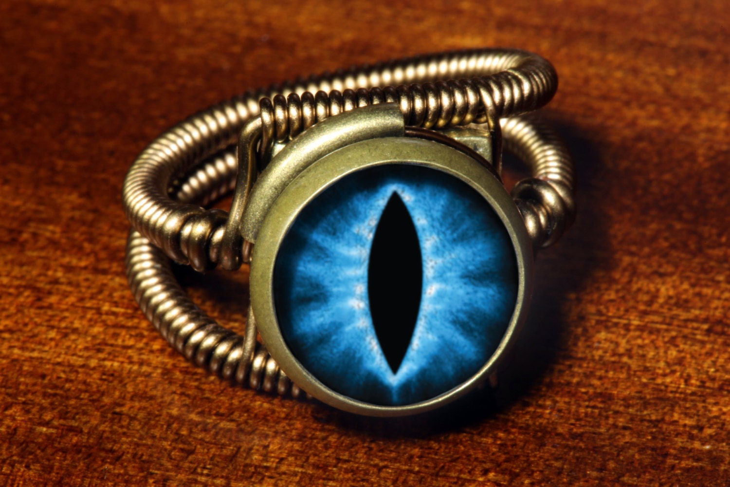 Dungeons and dragons Jewelry Eye ring Blue Eye Dragon | Etsy