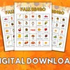 Fall Bingo Printable, 30 Fall Bingo Cards, Bingo Instant Download ...