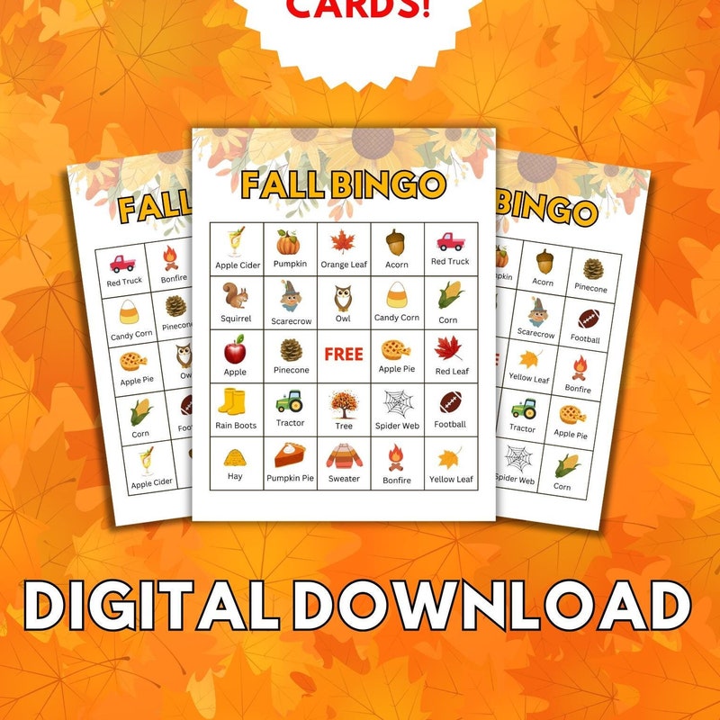 Autumn Games Printable - Etsy