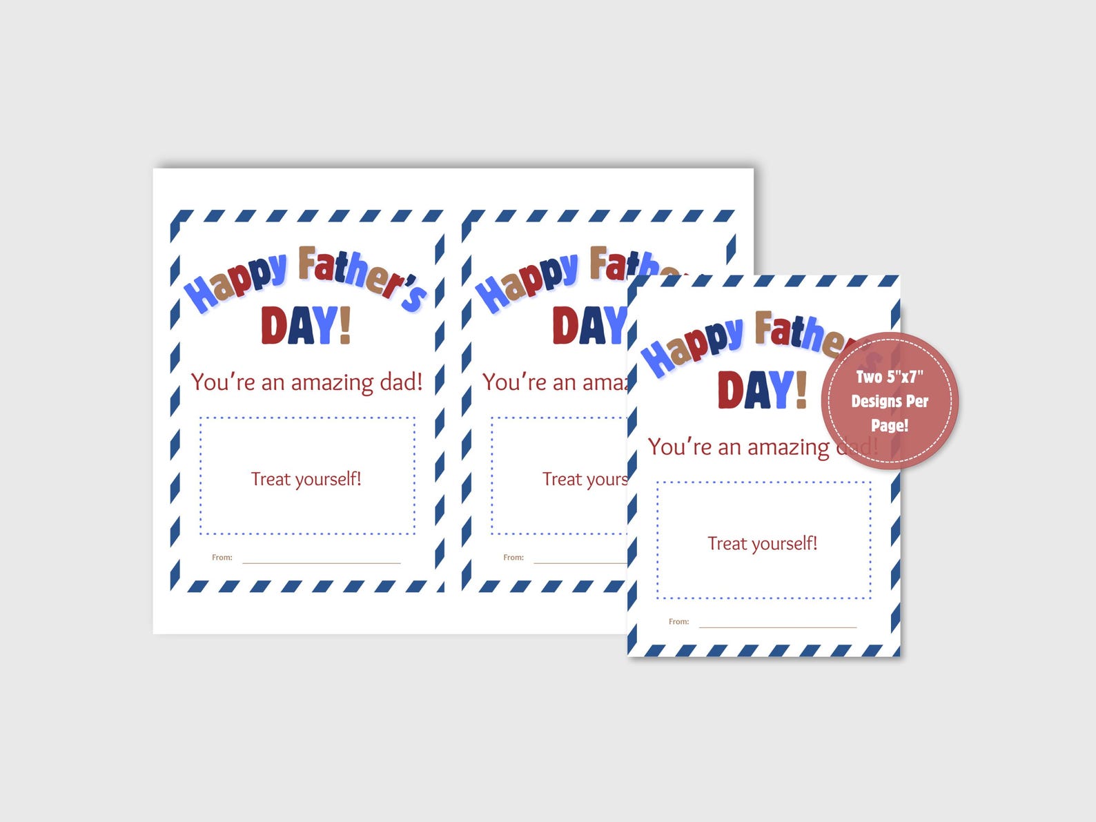 Printable Father’s Day Gift Card Holder, Gift Card Holder for Dad ...