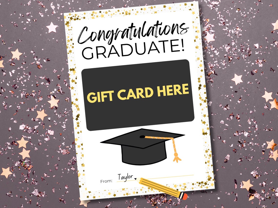 Printable Graduation Gift Card Holder, Graduation Gift Idea, Gift for ...