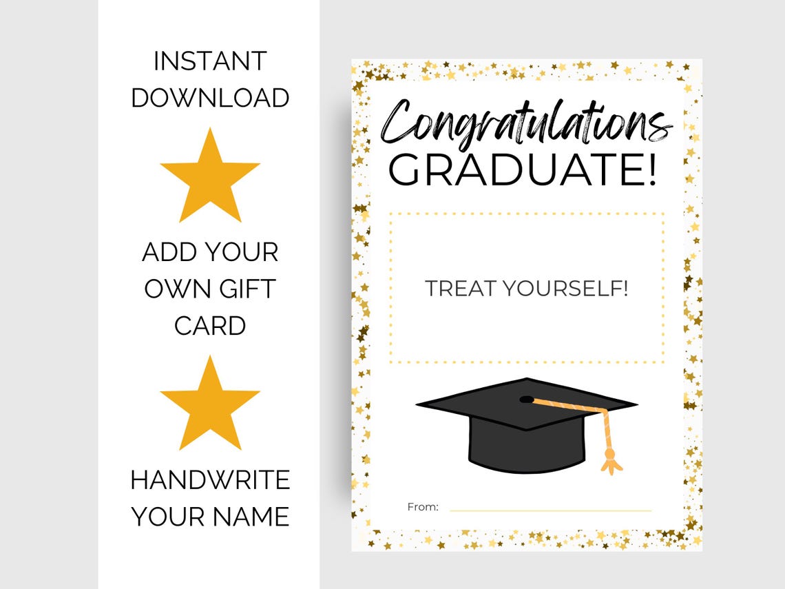 Printable Graduation Gift Card Holder, Graduation Gift Idea, Gift for ...