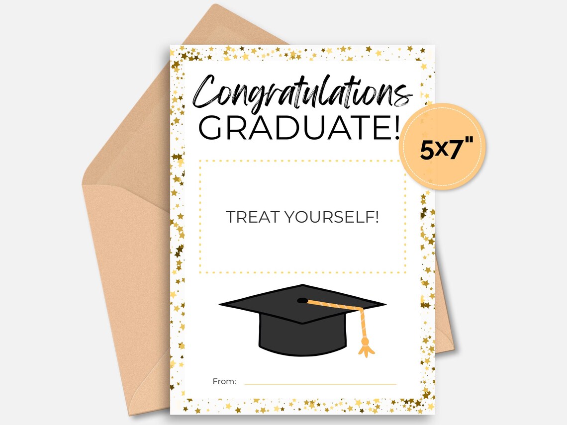 Printable Graduation Gift Card Holder, Graduation Gift Idea, Gift for ...