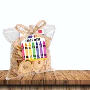 Printable First Day of School Gift Tags Crayon Themed – Back to School ...