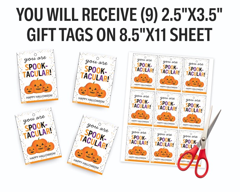 Printable Boo Basket Gift Tags – You Are Spook-tacular – Halloween ...