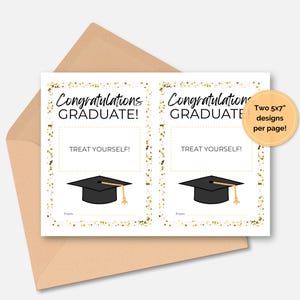 Printable Graduation Gift Card Holder, Graduation Gift Idea, Gift for ...