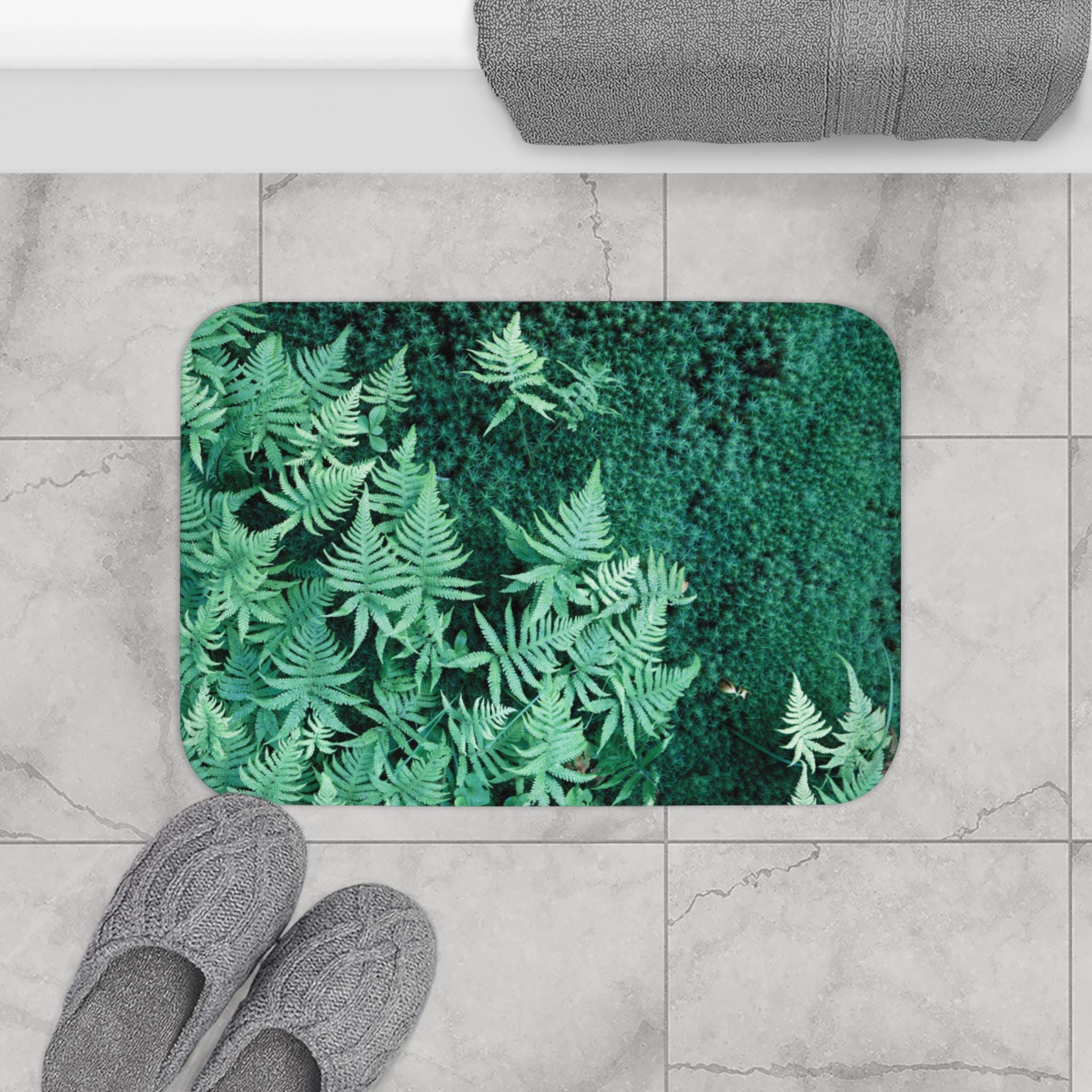 Light Green Moss Bath Mat Forest Green Moss Bathroom Mat Green Bathroom ...
