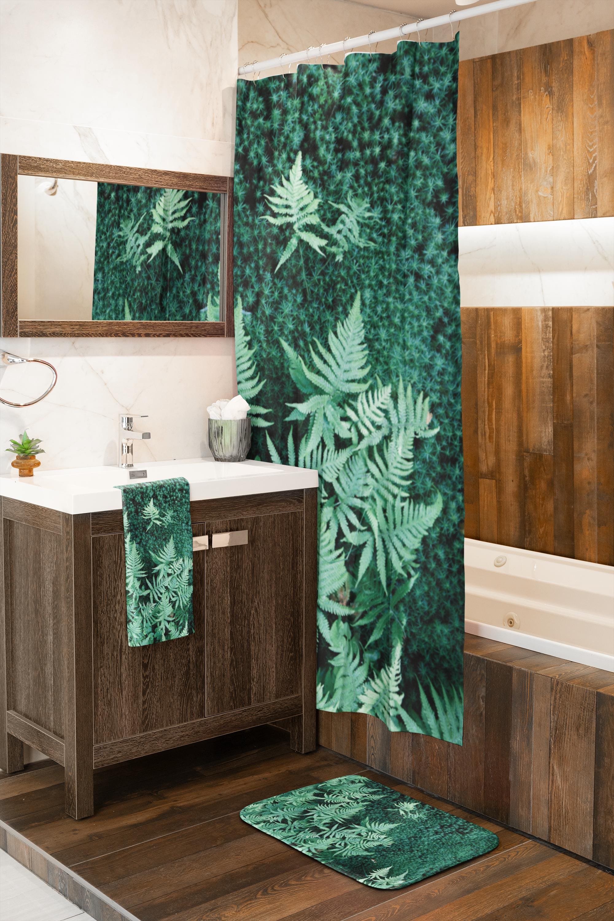 Light Green Moss Bath Mat Forest Green Moss Bathroom Mat Green Bathroom ...