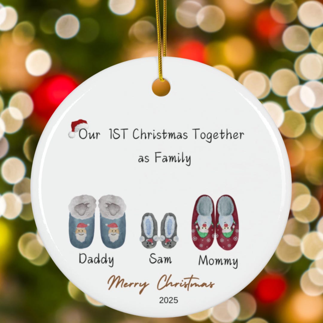 Initial Ornament Custom Name 2024 Personalized Baby's First Christmas ...